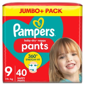 Pampers Pants Pull-On Size 9 Giant Extra 40 pack - Morrisons Online ...