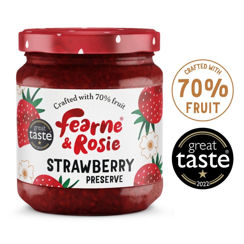 Fearne & Rosie Reduced Sugar Strawberry Jam - Morrisons Online ...