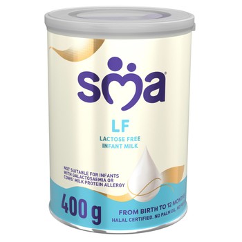 SMA LF Lactose Free Infant Milk Powder Formula, From Birth 400g ...