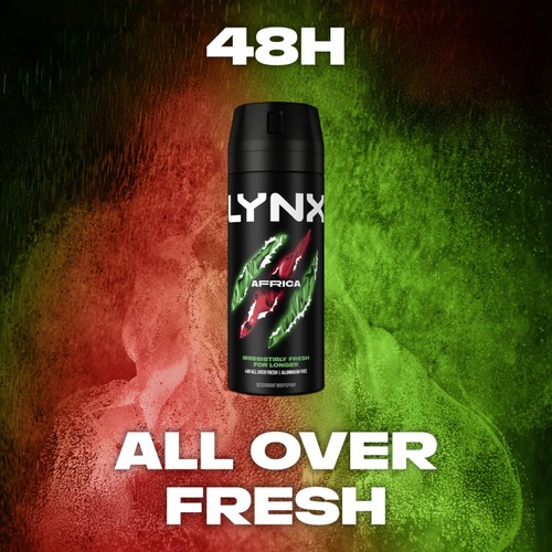 Lynx Body Spray Africa 2x150ml - Morrisons Online Groceries & Offers