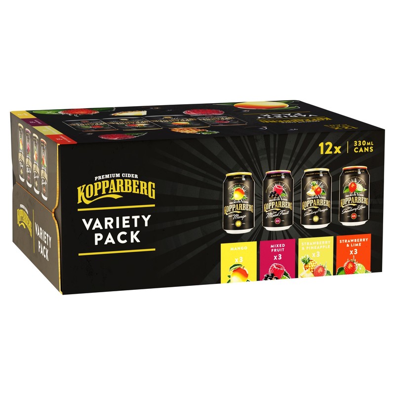 Kopparberg Cider Variety Pack 12x330ml - Morrisons Online Groceries ...