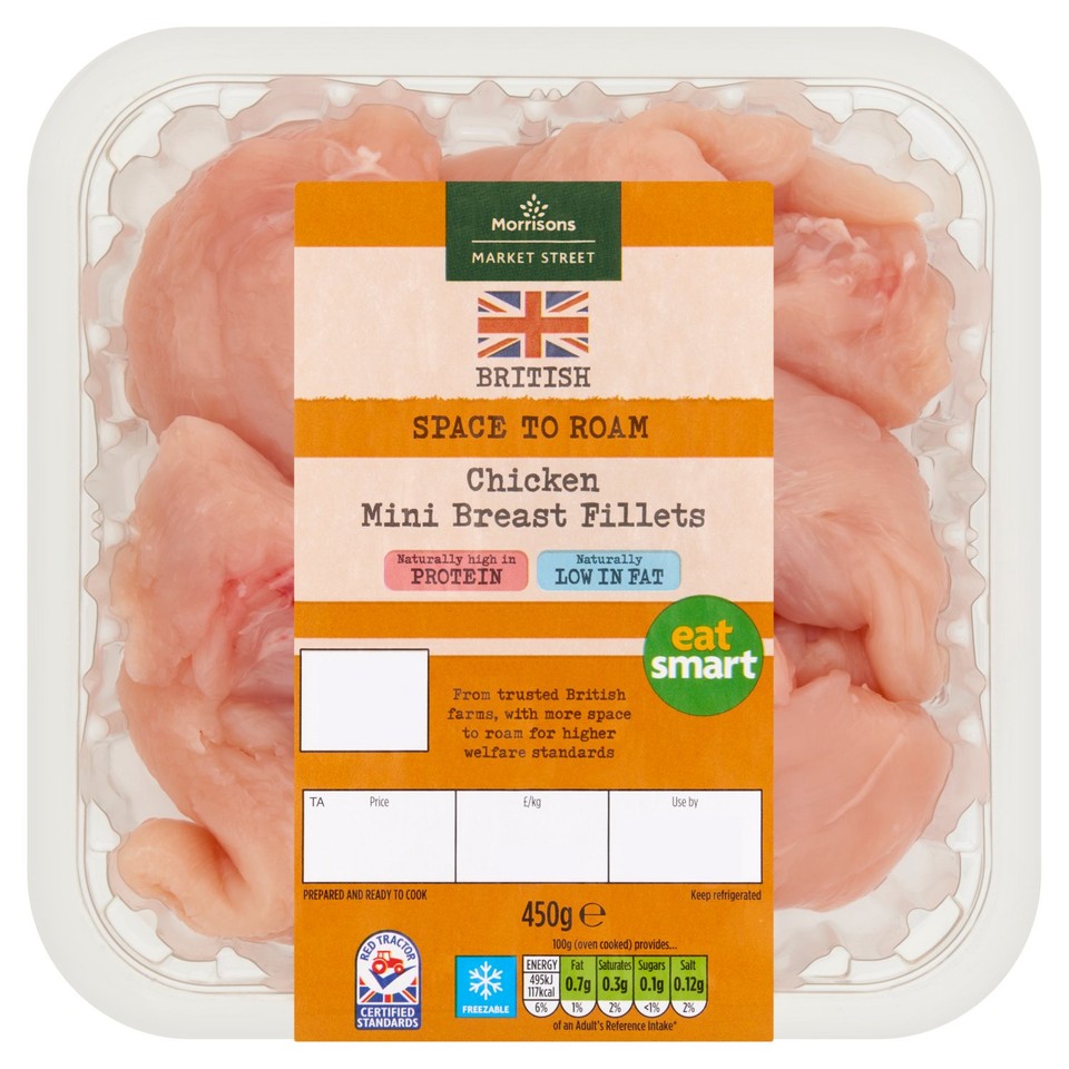 Morrisons British Chicken Mini Fillets 450g - Morrisons Online ...