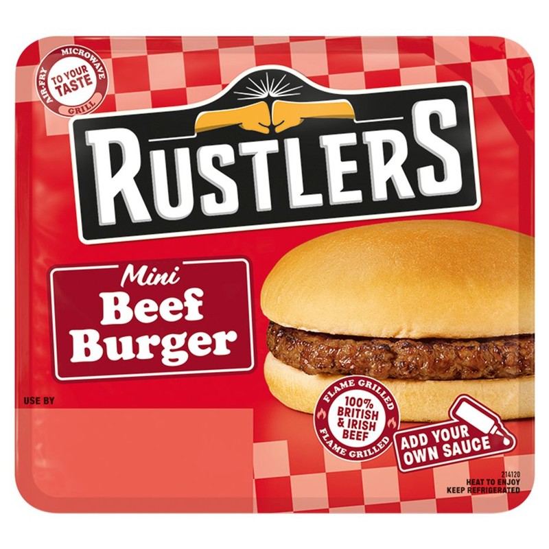 Rustlers Mini Beef Burger 89g - Morrisons Online Groceries & Offers