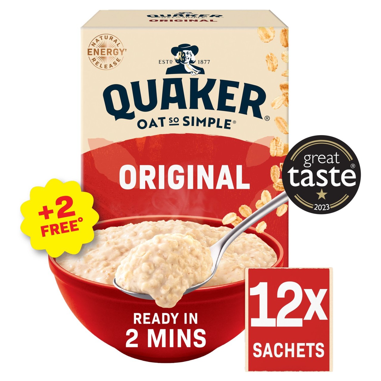 Quaker Oat So Simple Original 12 Sachets - Morrisons Online Groceries ...