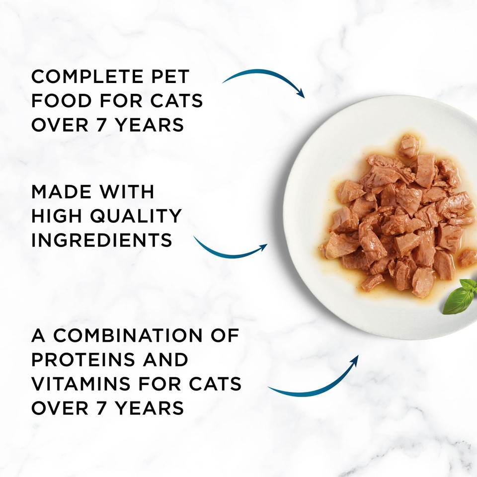 GOURMET Perle Senior 7+ Mini Fillets in Gravy Wet Cat Food 40x85g ...