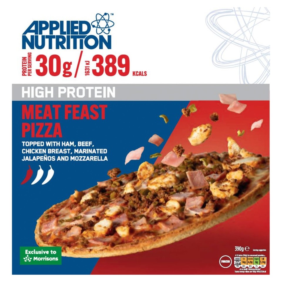 Applied Nutrition Meat Feast Protein Pizza - Morrisons Online Groceries ...