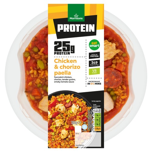 Morrisons Protein Chicken Paella 380g - Morrisons Online Groceries & Offers