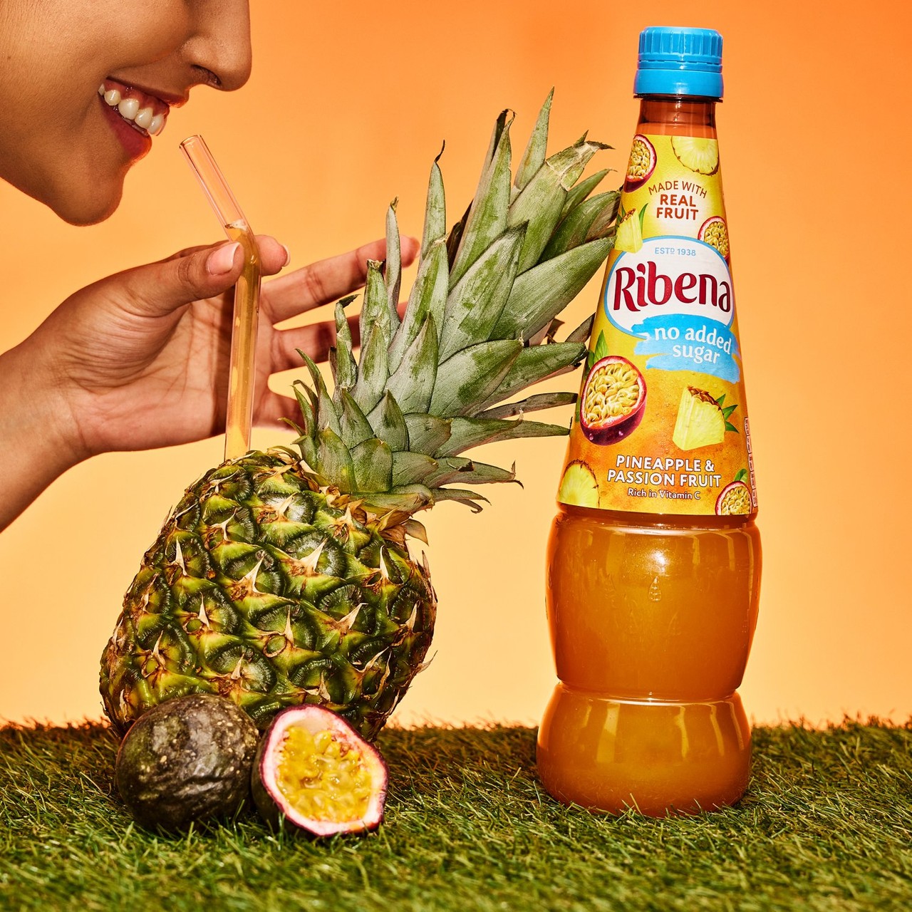 Ribena Pineapple and Passion Fruit Squash No Added Sugar 850ml ...