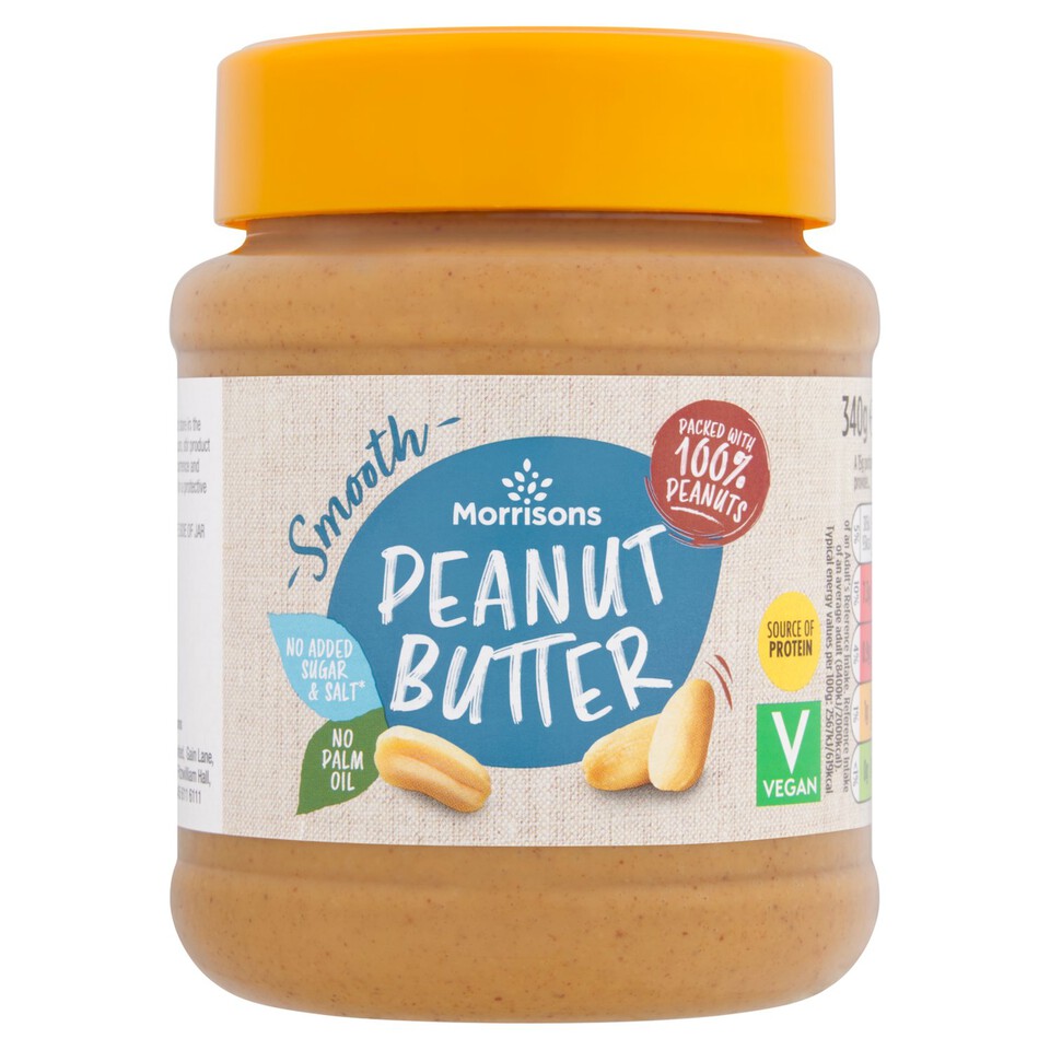 Morrisons 100% Smooth Peanut Butter - Morrisons Online Groceries & Offers