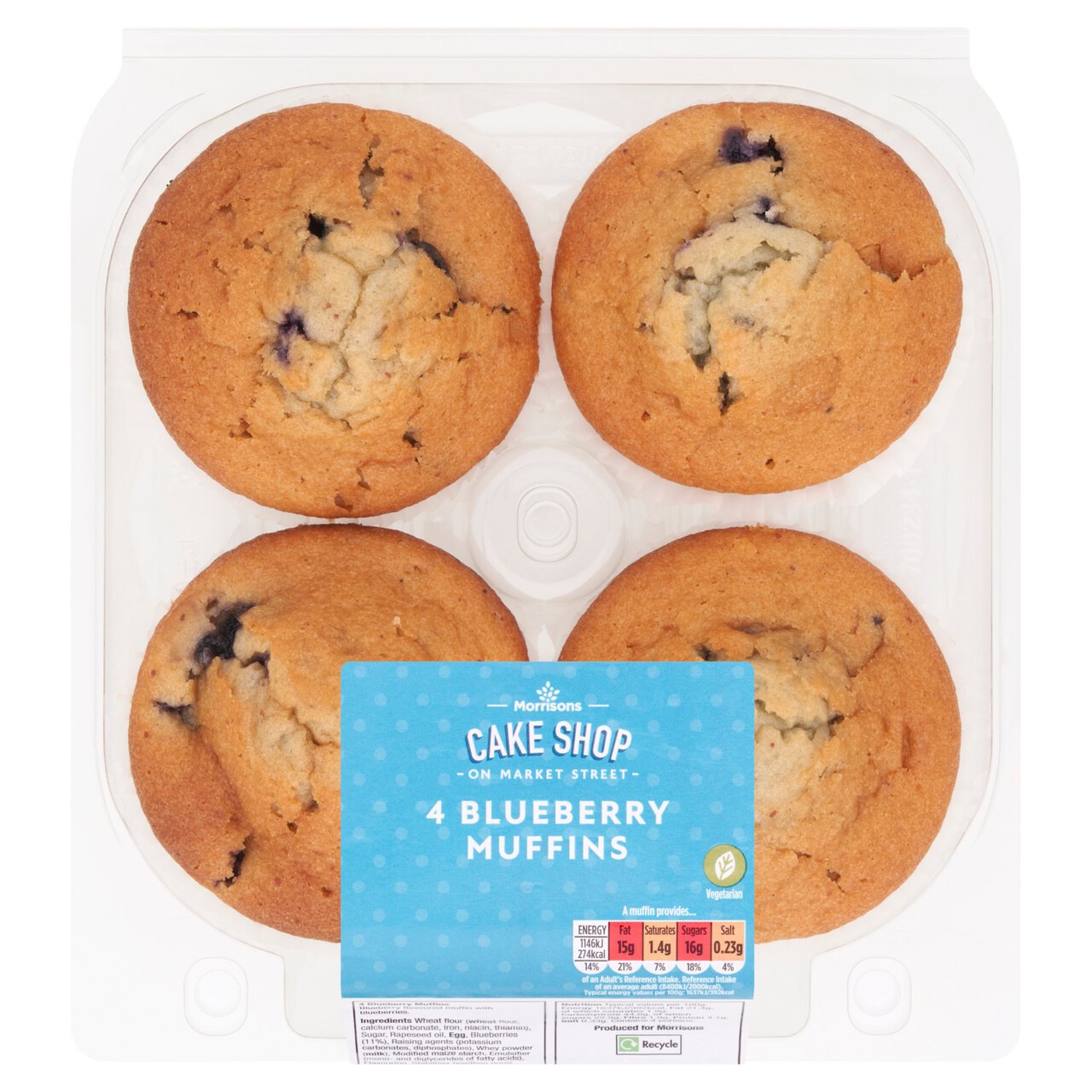 Market Street Blueberry Muffins - Morrisons Online Groceries & Offers