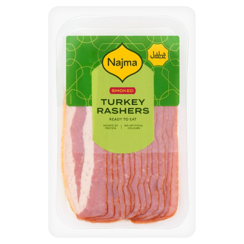 Najma Smoked Turkey Rashers 150g - Morrisons Online Groceries & Offers