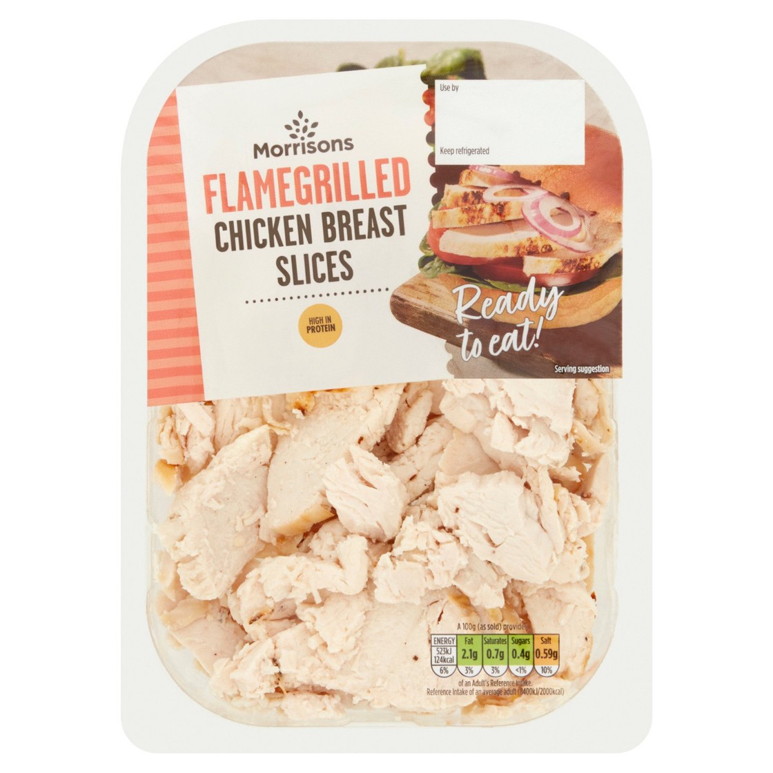 Morrisons Ready To Eat Flame Grilled Chicken Breast Slices 160g ...