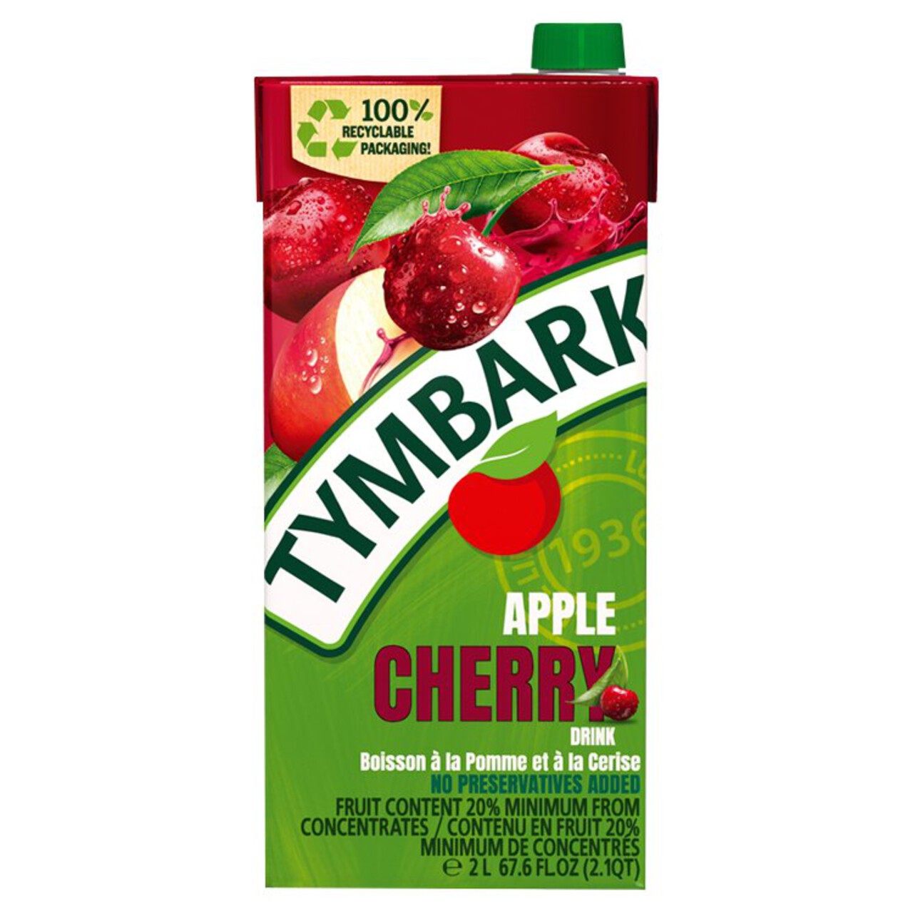 Tymbark Apple Cherry Drink 2L - Morrisons Online Groceries & Offers