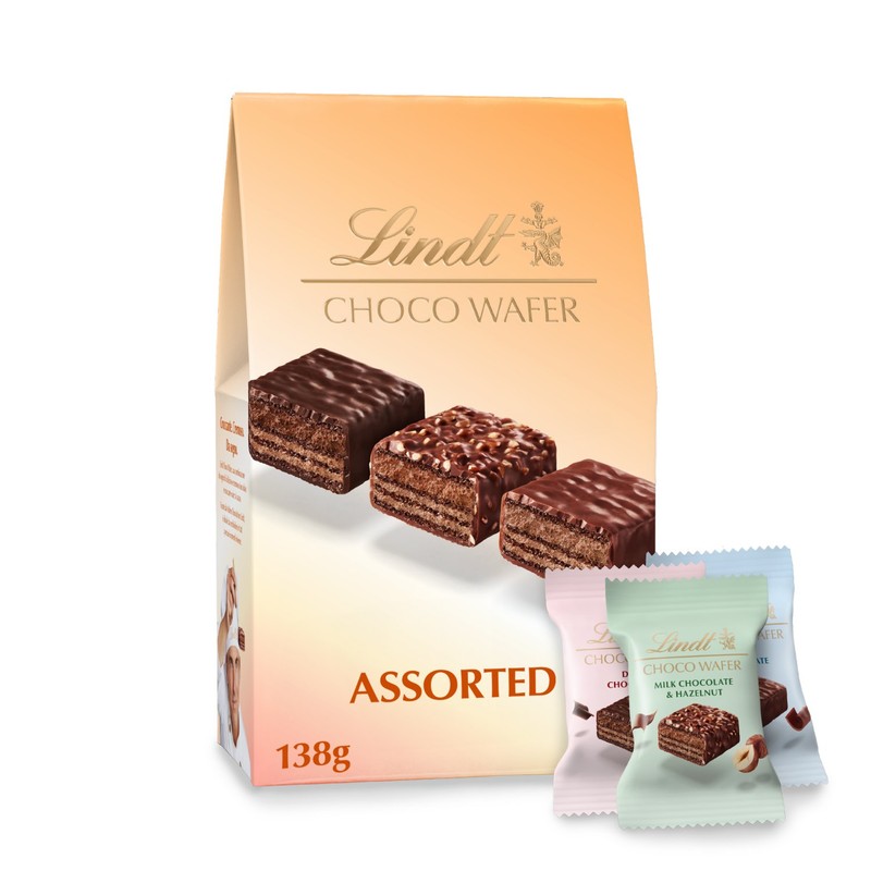 Lindt Choco Wafer Assorted Chocolate Sharing Box 138g - Morrisons ...