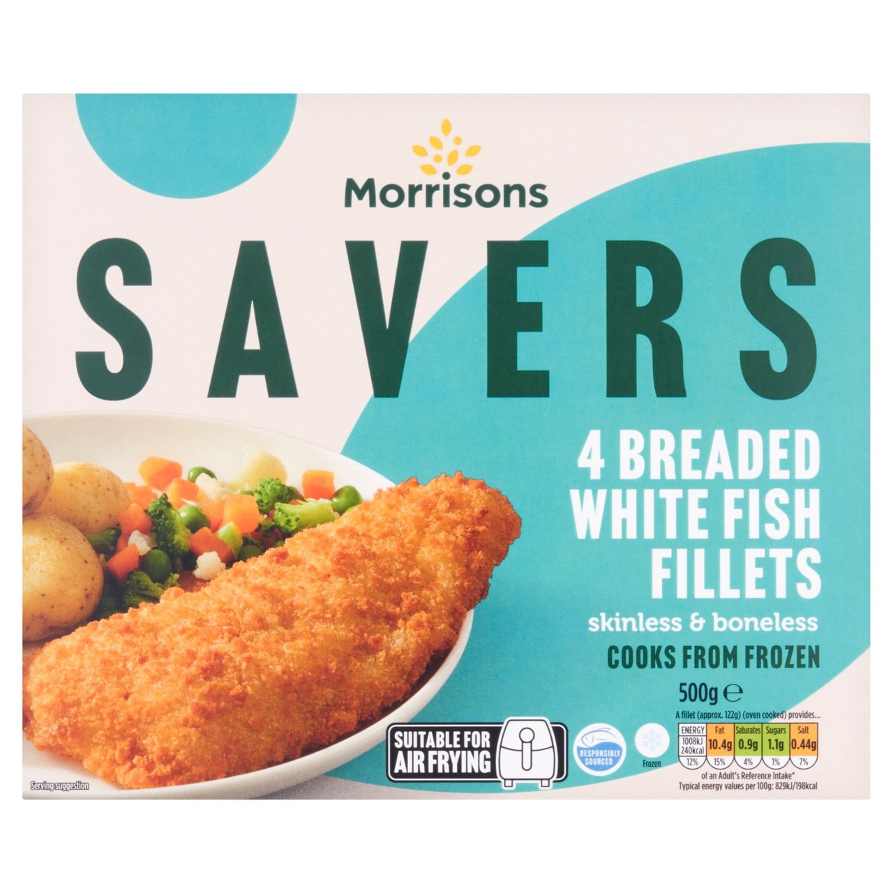 Morrisons Savers Breaded Whitefish Fillets - Morrisons Online Groceries ...