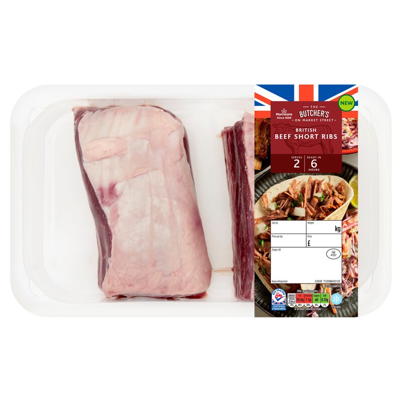Morrisons The Butcher's on Market Street British Beef Short Ribs ...