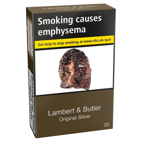 Lambert & Butler Original Silver Cigarettes - Morrisons Online ...