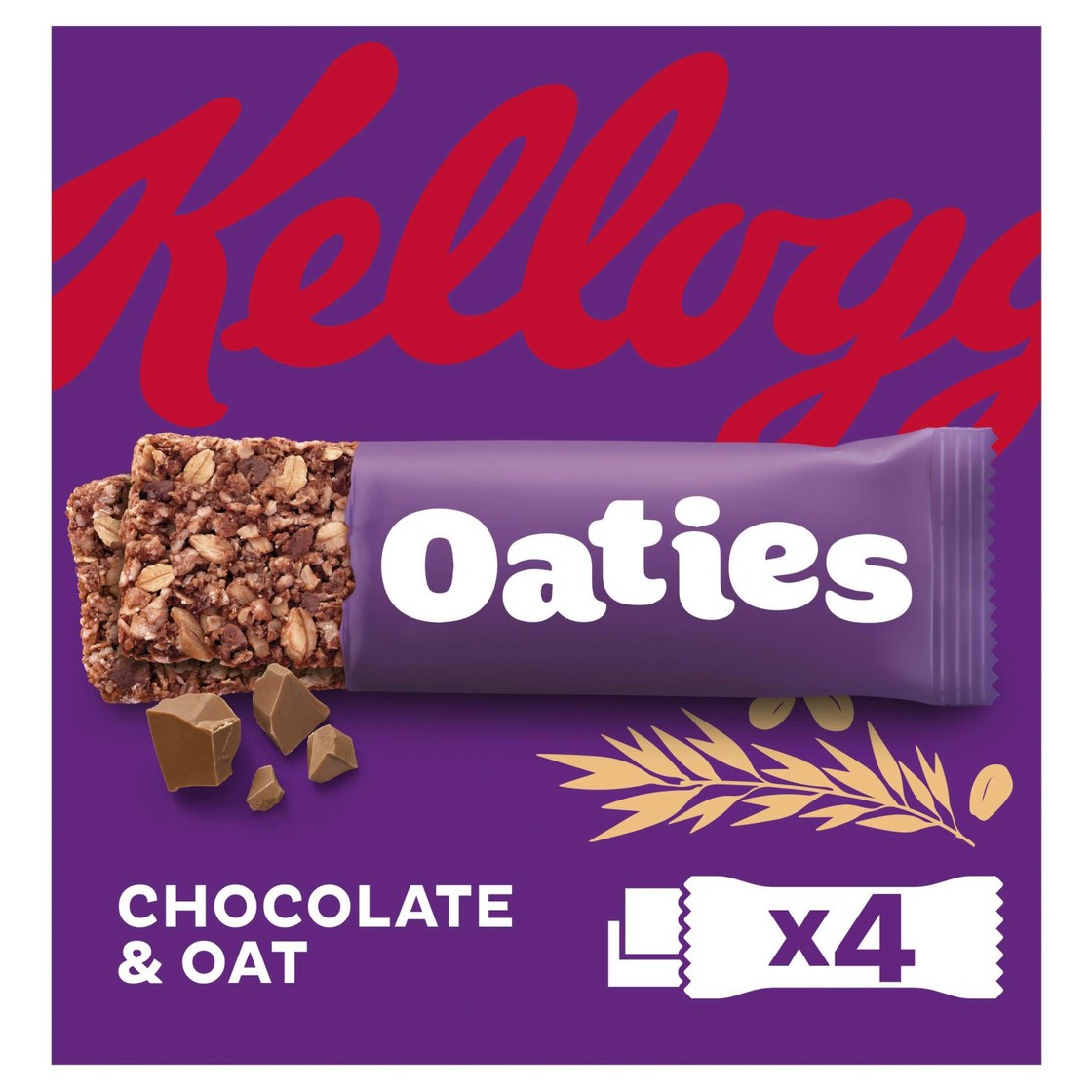 Kellogg's Oaties Chocolate & Oat Snack Bars 4x40g - Morrisons Online ...