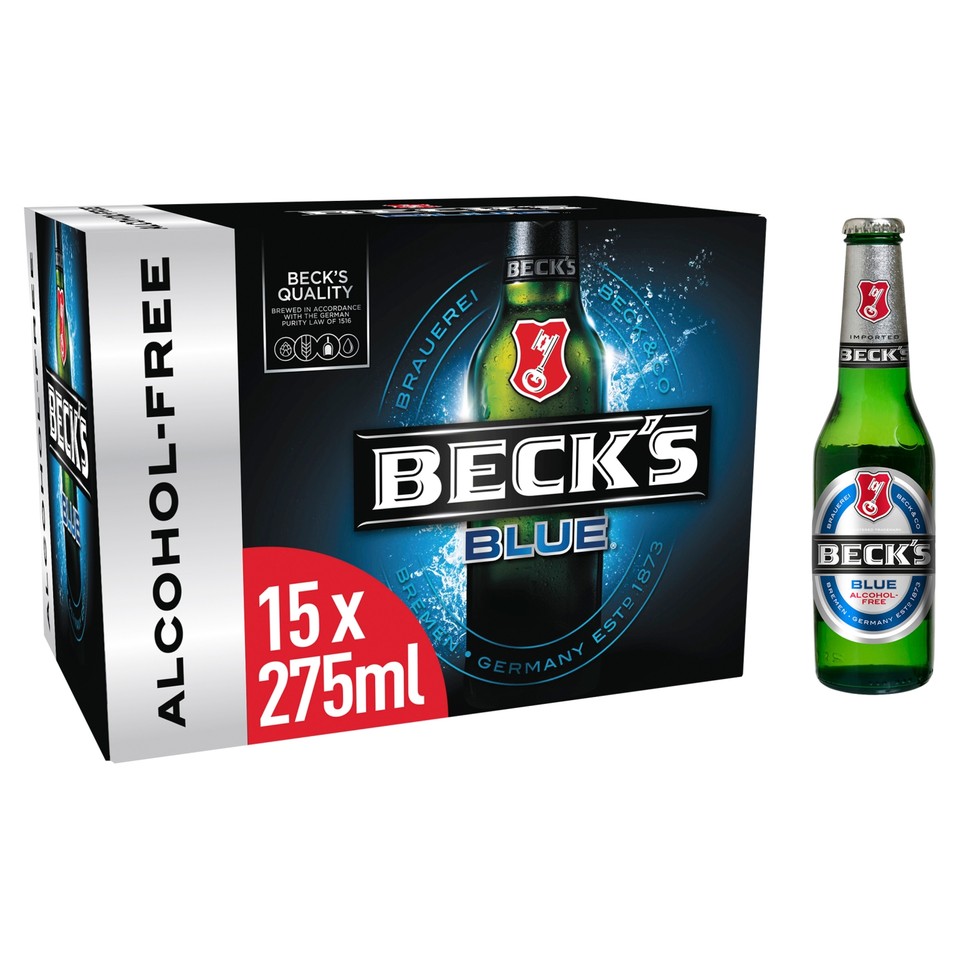 Beck's Blue Alcohol-Free Beer Bottles 15x275ml - Morrisons Online ...
