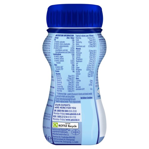 Aptamil 2 Follow On Baby Milk Formula Liquid Ready to Drink 200ml ...