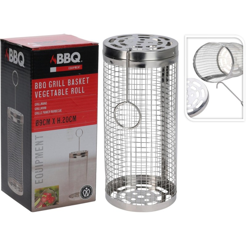 BBQ Grill Basket Vegetable Roll Cylinder - Morrisons Online Groceries ...