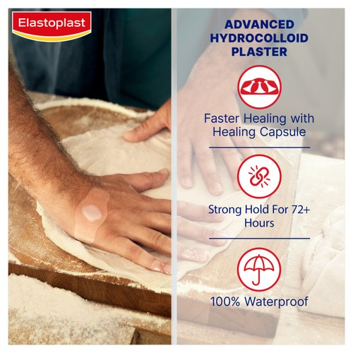 Elastoplast Second Skin Protection Faster Healing Plasters 6 Pack ...