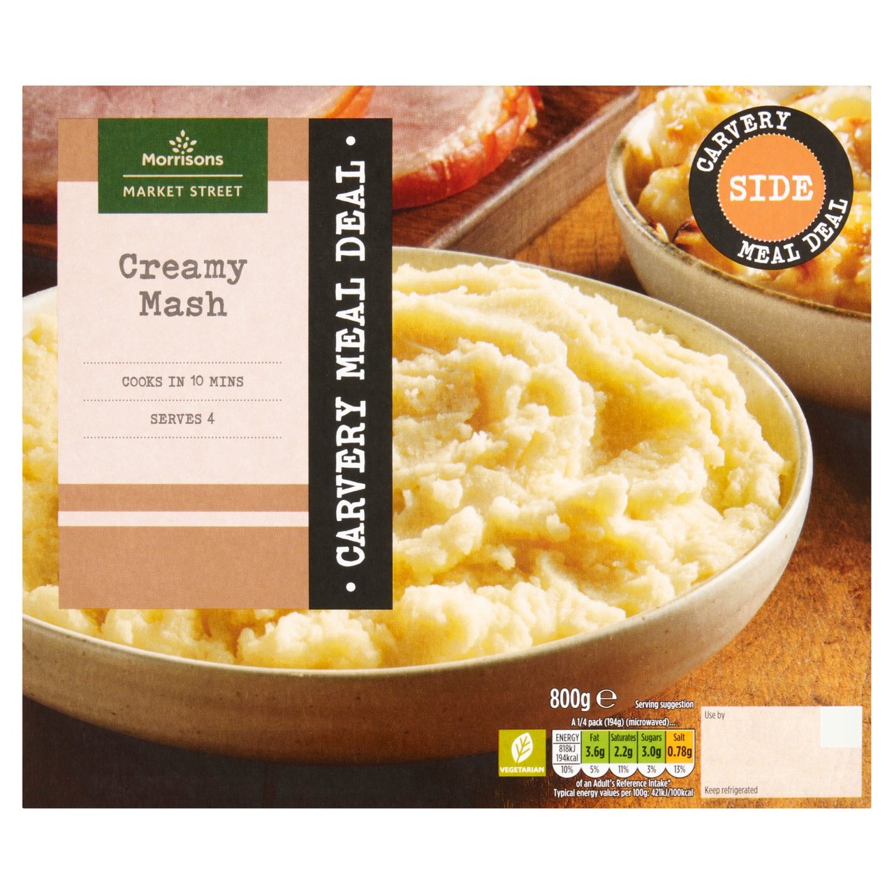 Morrisons Market Street Creamy Mash 800g - Morrisons Online Groceries ...