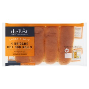 Morrisons The Best Brioche Hot Dog Rolls - Morrisons Online Groceries ...