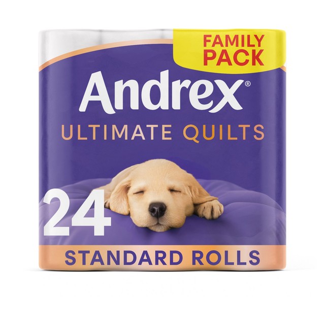 Andrex Ultimate Quilts Toilet Tissue 24 Rolls - Morrisons Online ...