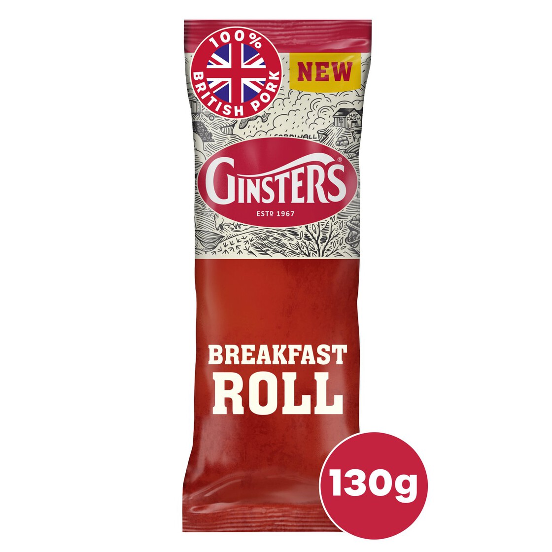 Ginsters All Day Breakfast Roll - Morrisons Online Groceries & Offers