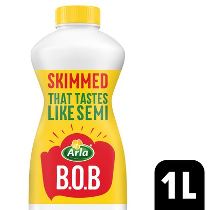 Arla BOB Skimmed Milk 1L Tastes like Semi Skimmed - Morrisons Online ...