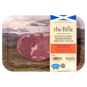 Morrisons The Best Scotch Beef Shorthorn Rib Eye Steak 227g - Morrisons ...