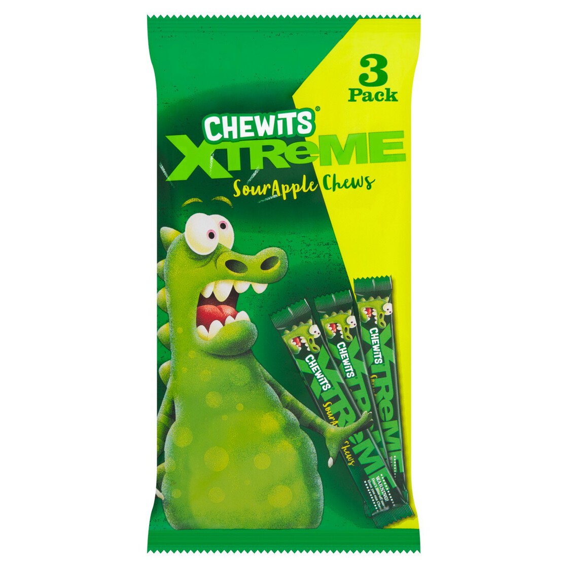 Chewits Xtreme Sour Apple 3 Pack - Morrisons Online Groceries & Offers