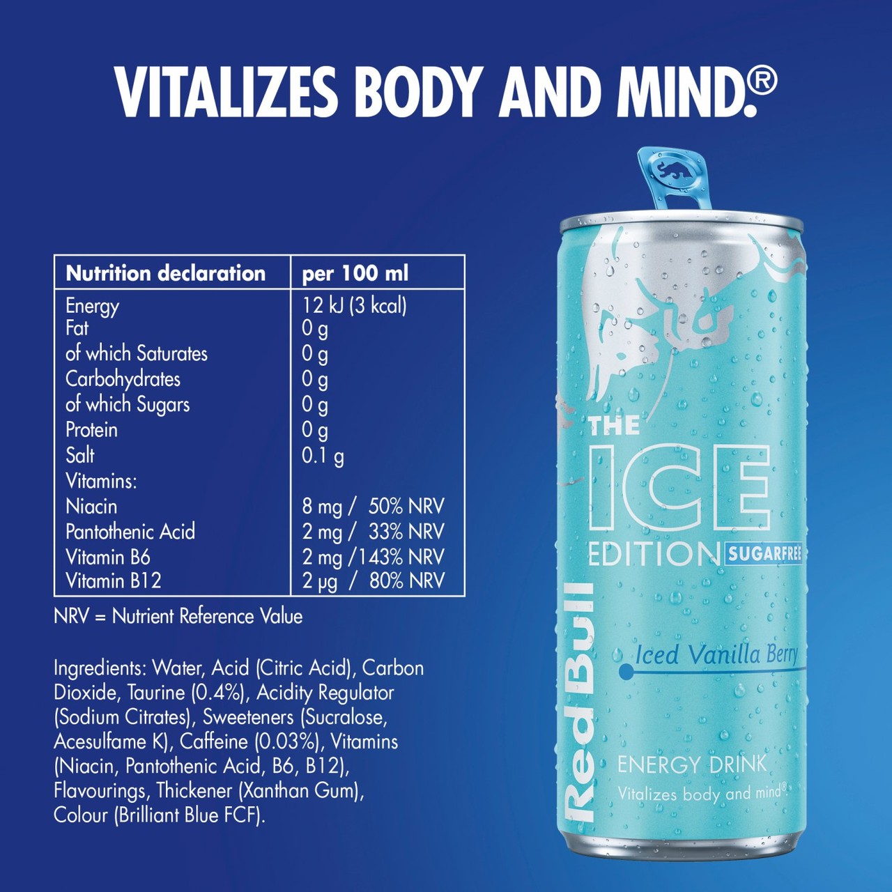 Red Bull The Ice Edition Sugarfree Iced Vanilla Berry Energy Drink ...
