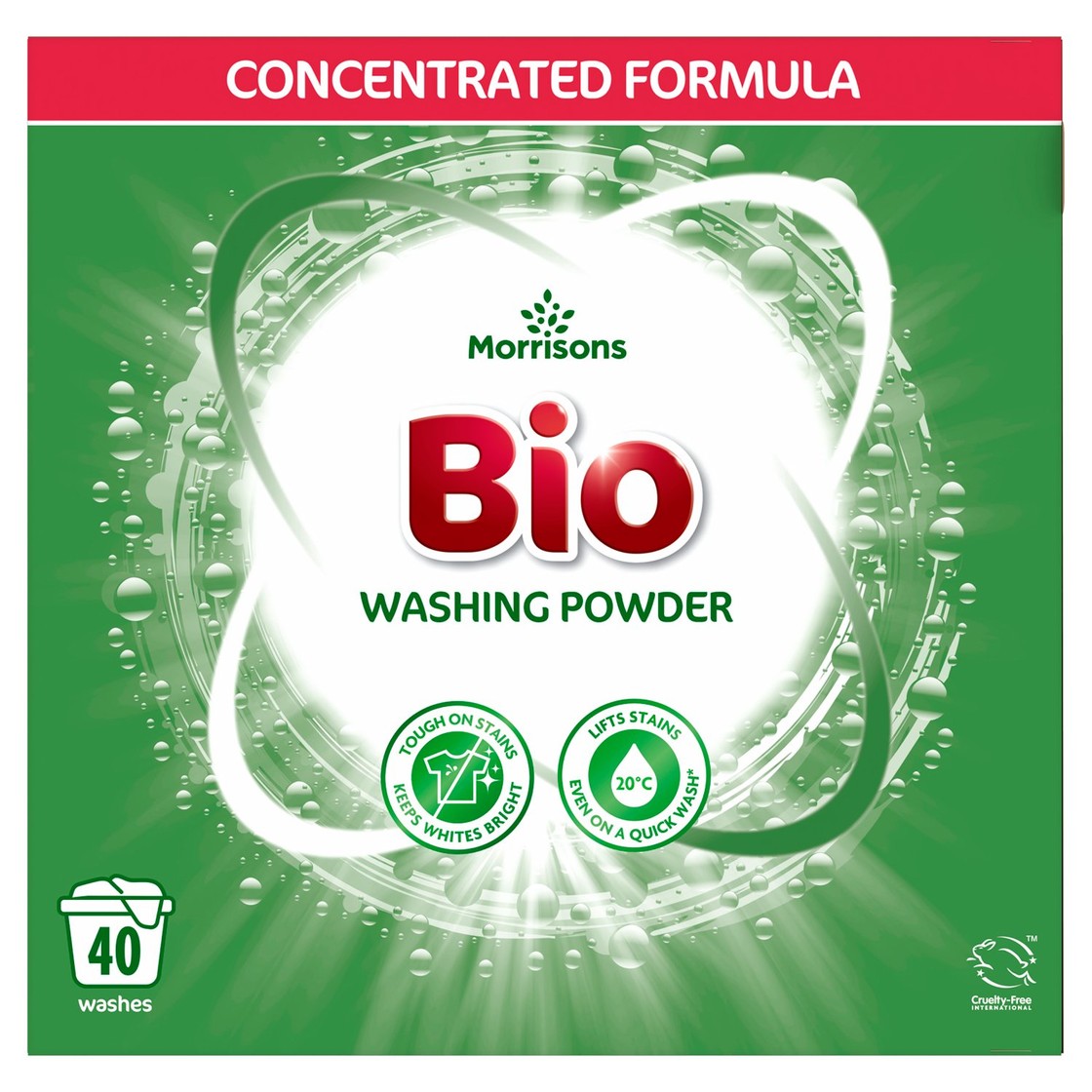 Morrisons Bio Laundry Powder 40 Washes - Morrisons Online Groceries ...