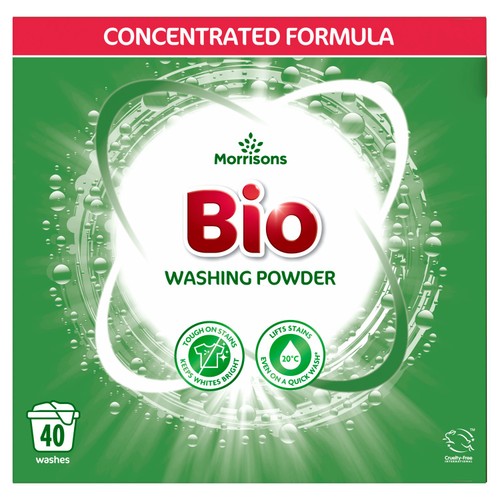 Morrisons Bio Laundry Powder 40 Washes - Morrisons Online Groceries ...