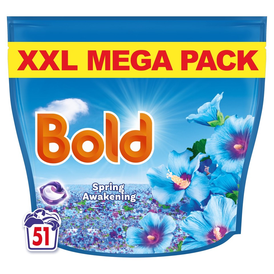 Bold All-In-1 Spring Awakening Washing Capsules 51 Pack - Morrisons ...