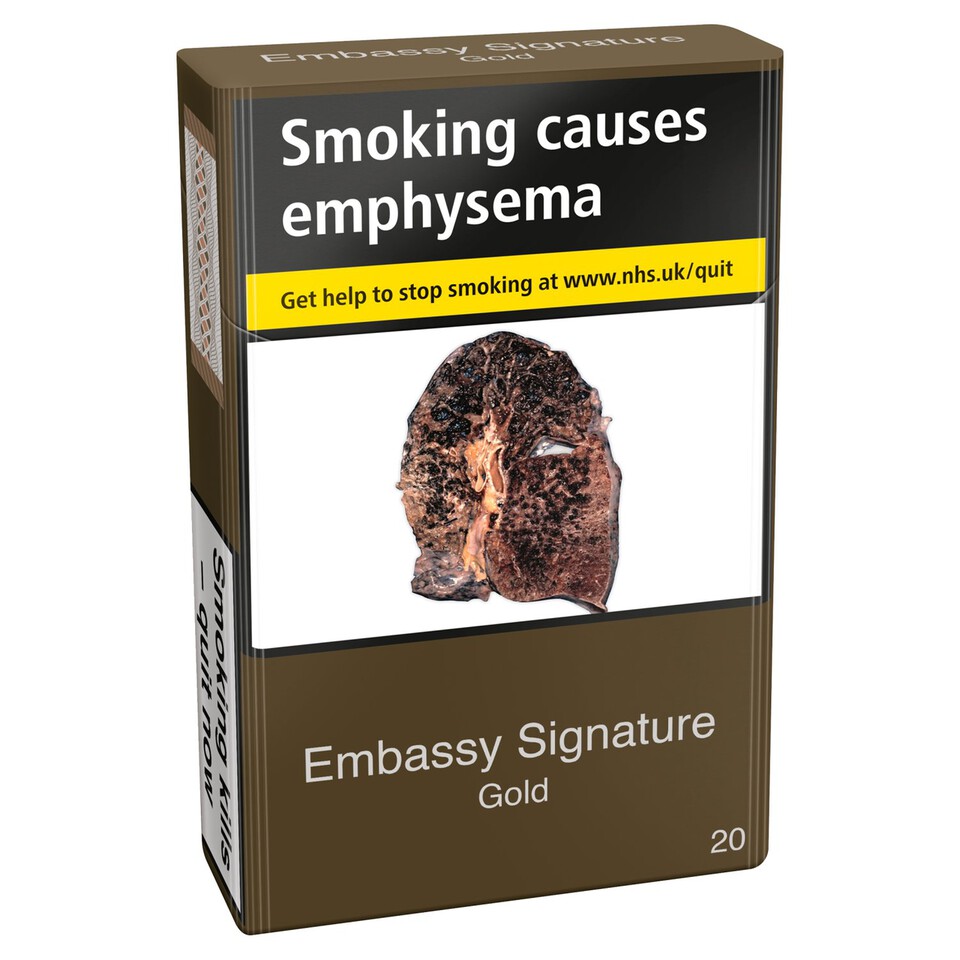 Embassy Signature Gold Cigarettes - Morrisons Online Groceries & Offers