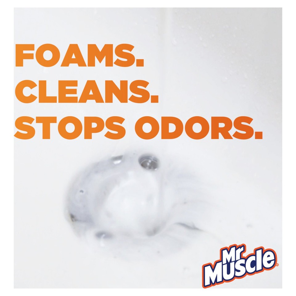 Mr Muscle Drain Foamer Odour Eliminator - Morrisons Online Groceries ...