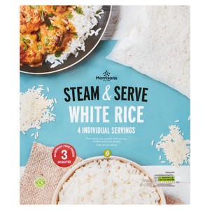 Morrisons Steam & Serve 4 White Rice - Morrisons Online Groceries & Offers