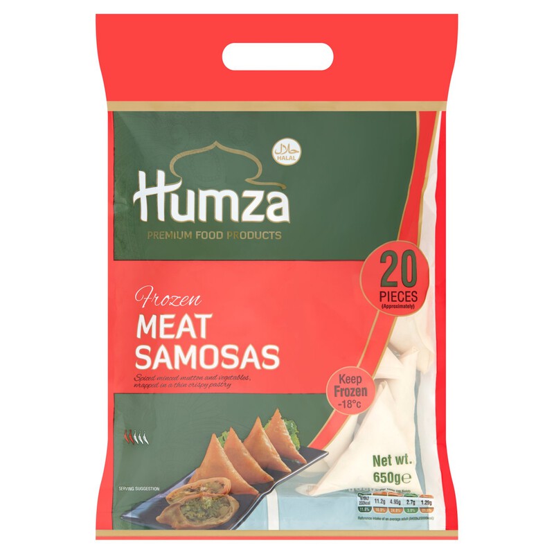 Humza 20 Piece Frozen Meat Samosas 650g - Morrisons Online Groceries ...