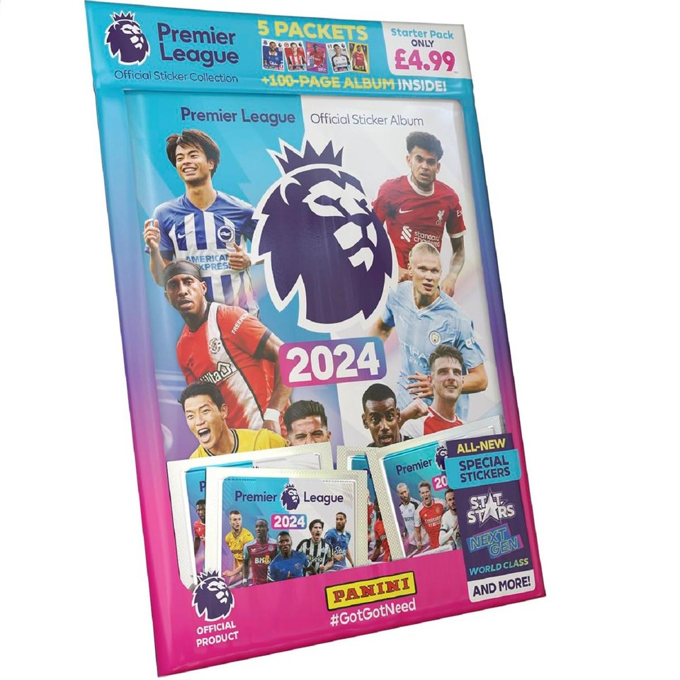 Official Premier League Football Stickers Starter Pack - Morrisons ...