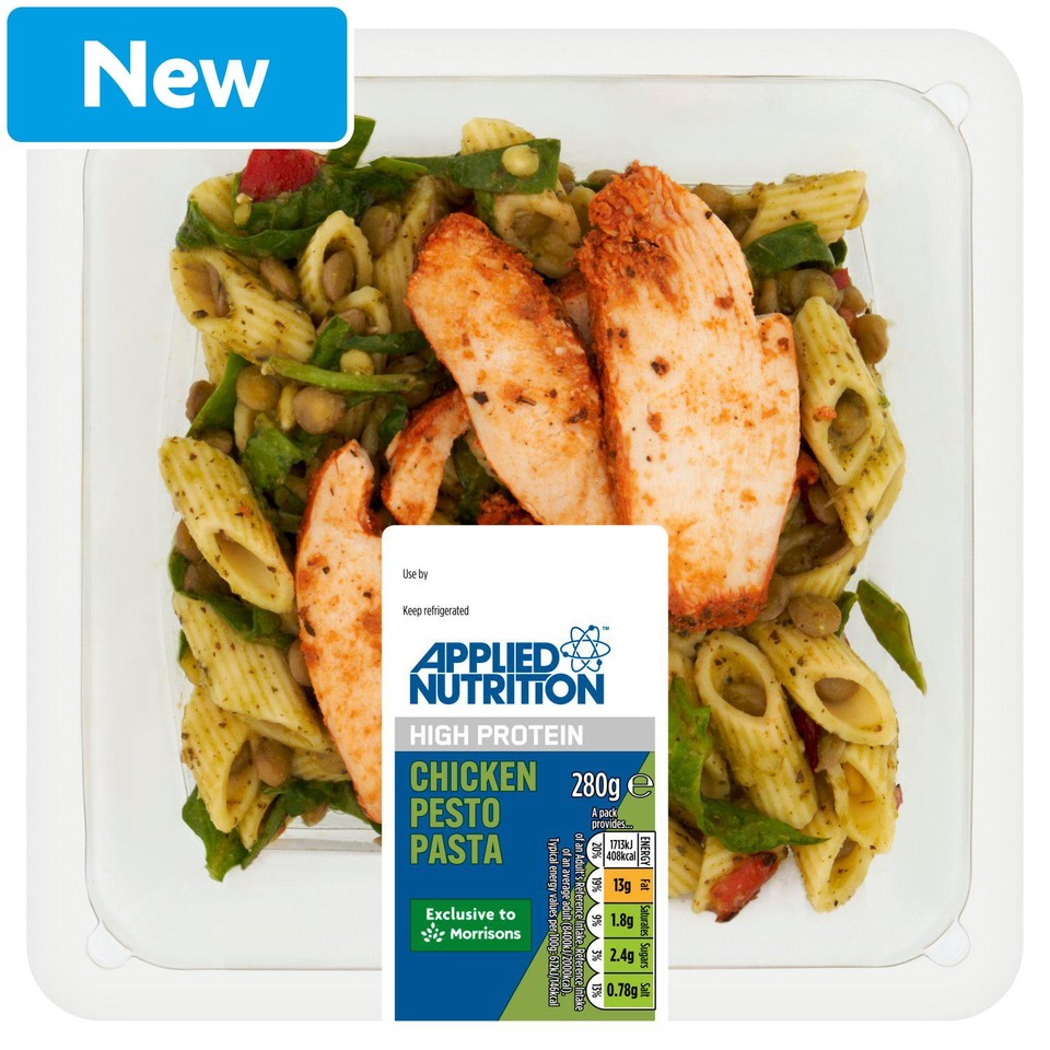 Applied Nutrition High Protein Chicken Pesto Pasta 280g - Morrisons ...