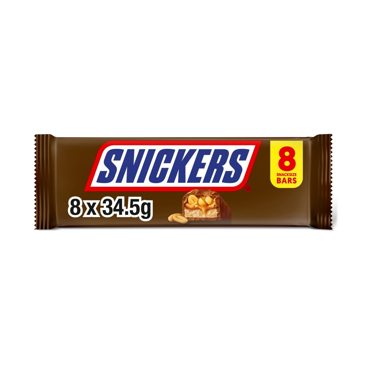 Snickers 8 x 34.5g - Morrisons Online Groceries & Offers