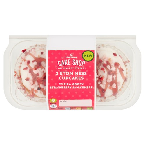 Morrisons Eton Mess Cupcakes 2 Pack - Morrisons Online Groceries & Offers