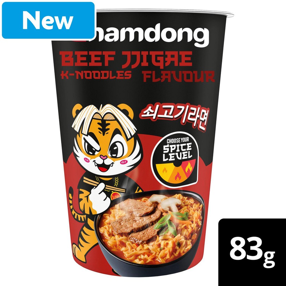Namdong Beef Jiggae Instant Noodle Pot 84g - Morrisons Online Groceries ...
