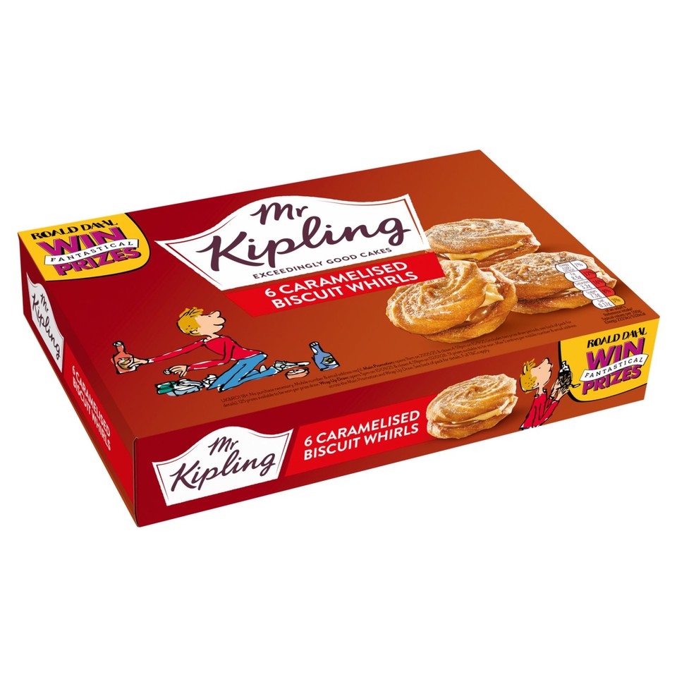 Mr. Kipling Caramelised Biscuit Whirls Cakes 6 Pack - Morrisons Online ...
