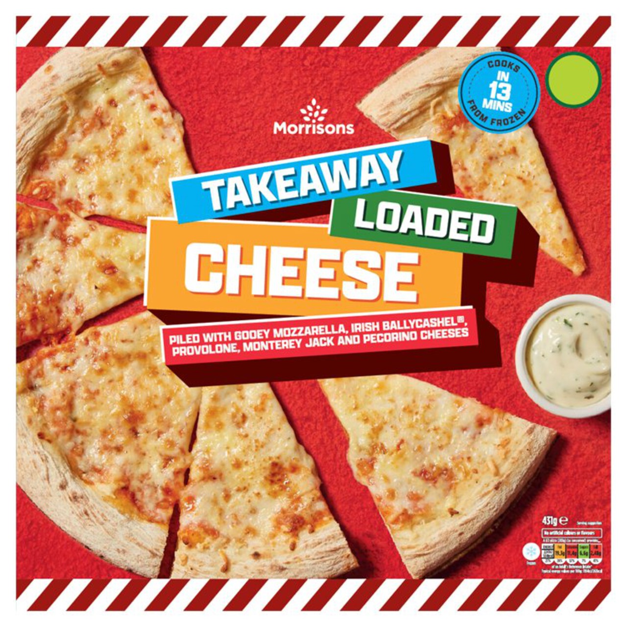 Morrisons Takeaway Classic Crust Loaded Cheese Pizza - Morrisons Online ...