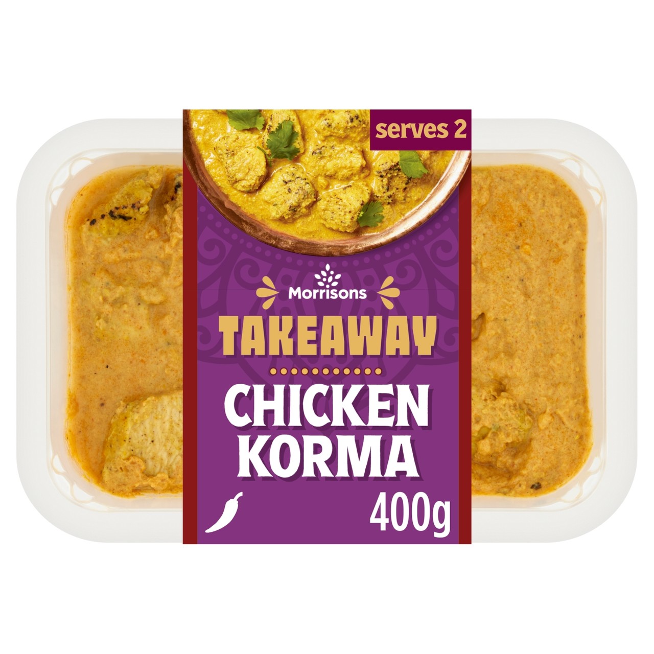 Morrisons Takeaway Chicken Korma 400g - Morrisons Online Groceries & Offers