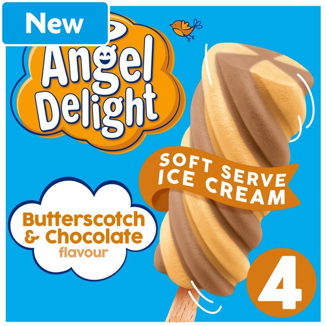 Angel Delight Butterscotch & Chocolate Ice Cream Sticks - Morrisons ...